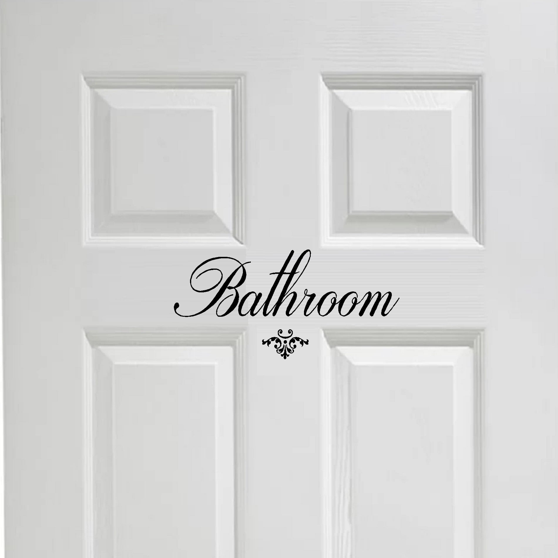 Bathroom Wall or Window decal: 4" x 8" - Walmart.com