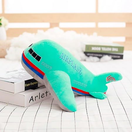 Cartoon Lifelike Rocket Airplane Plush Toy Stuffed Simulation Tra ...