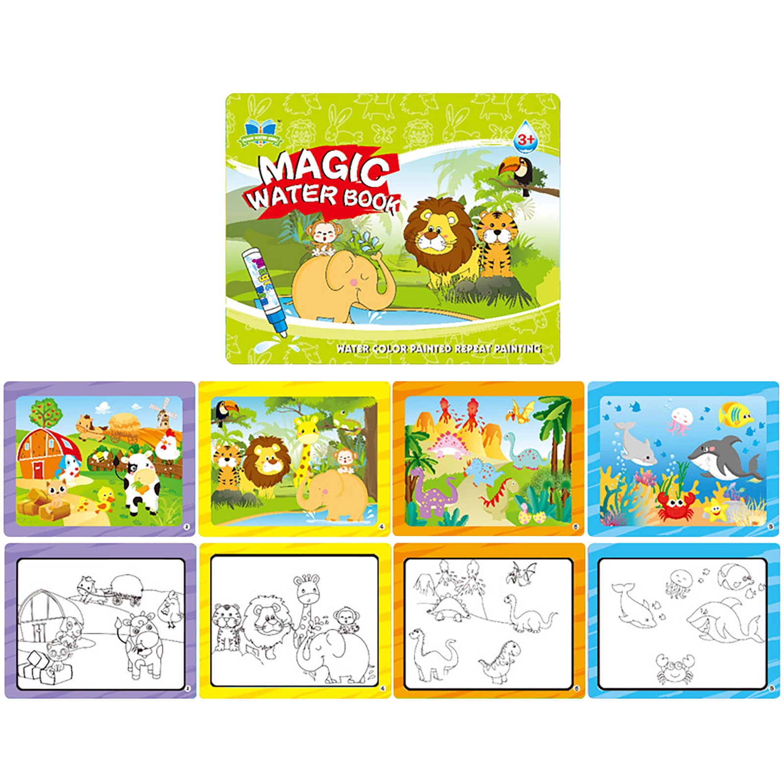 Click here for Generic Magic Water Painting Book Animal World The... prices