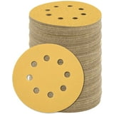 5 inch Sanding Discs 120 Grit Hook Loop 8-Hole Sandpaper Orbital Sander ...