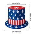4th Of July Patriotic Top Hat Flag Uncle Style Top Hat With Statue Of ...