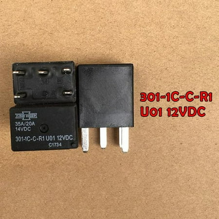 (1 Pack) Original Relay Replaces 301-1C-C-R1 U01 12VDC, 5 PIN Durable ...