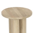 Hazel Side Table with 3 Pillar Legs- Handcrafted Mango Wood- 17.7 Inch ...