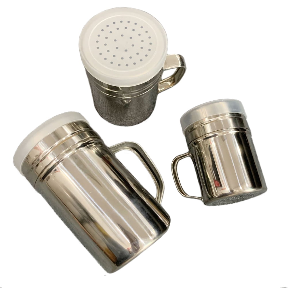 Fusipu Seasonings Spice Shakers with Lid Handle Stainless Steel Salt ...