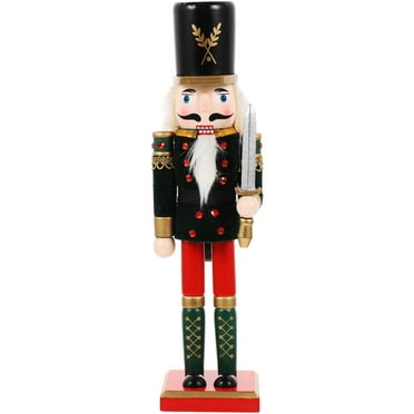 Set of 6 Christmas Wooden Nutcracker Soldier with Weapons ornament ...