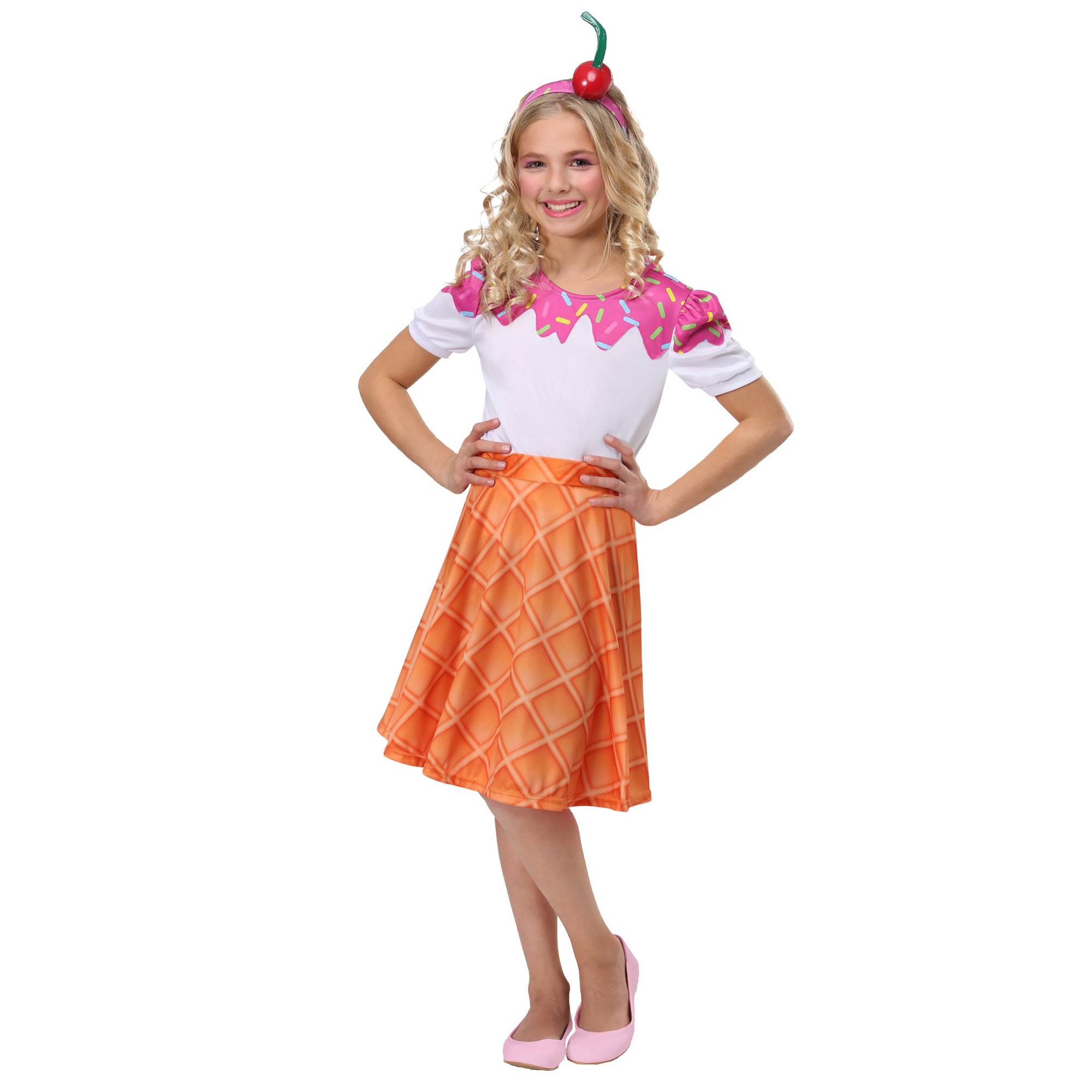 Click here for Fun Costumes Girls Ice Cream Cone Costume L prices