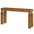 Choco Moon Solid Wood Console Table for Entryway, Farmhouse Narrow ...
