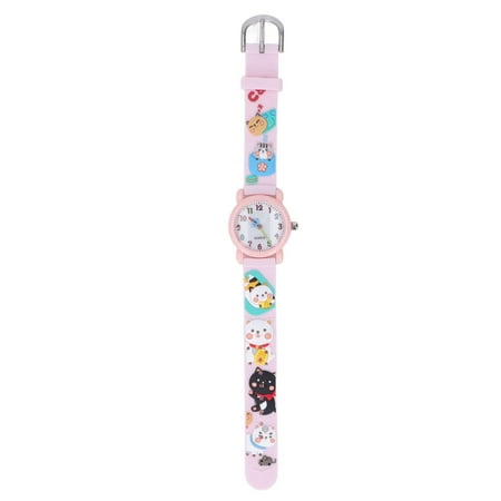 Kids Watch, Life Waterproof Kids Waterproof Watch Cute Cat For Boy Pink ...