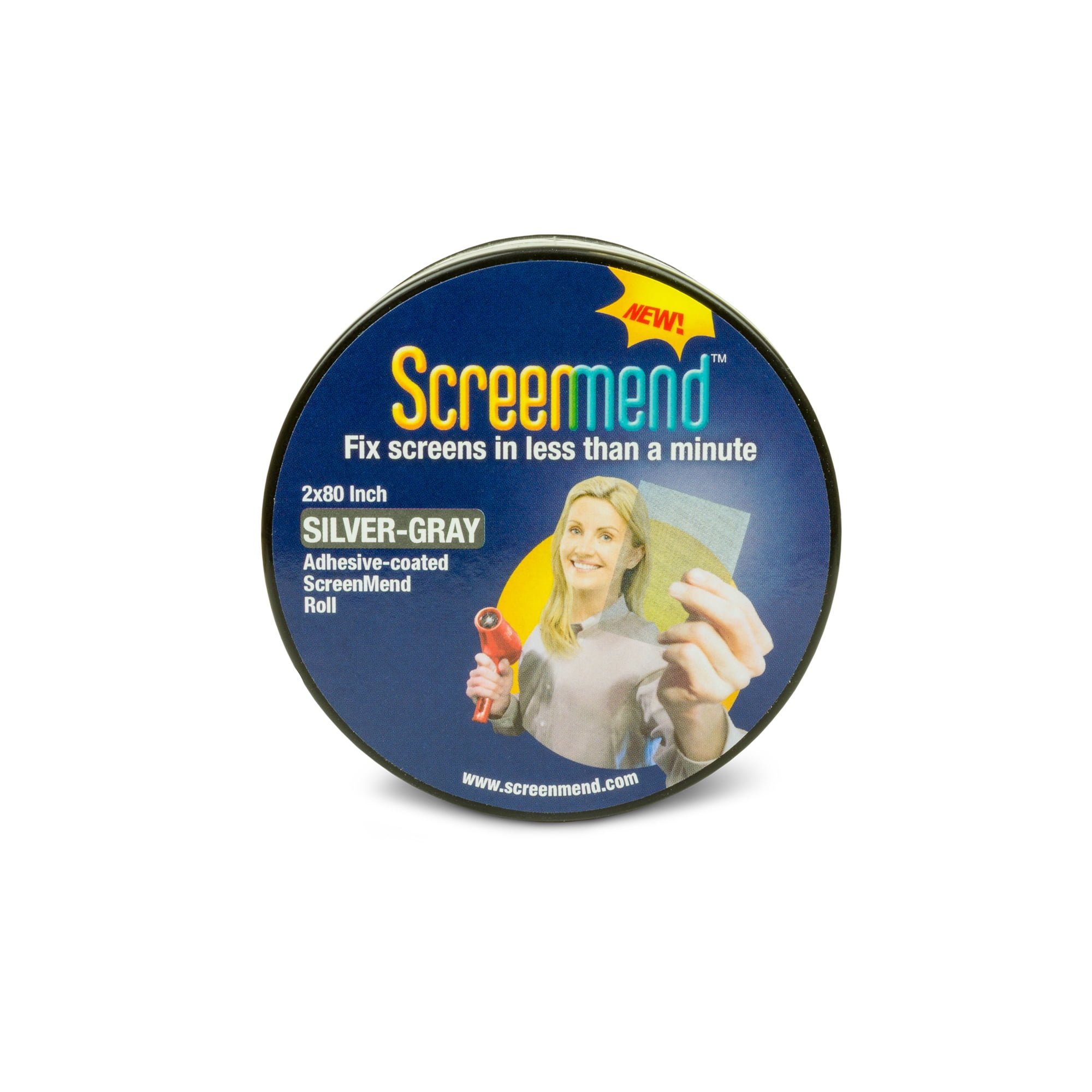 Screenmend Window Screen Repair Kit, 2" x 80" Roll, Charcoal - Walmart.com