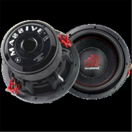 Massive Audio SUMMOXL 104 10 in. Audio Subwoofer Dual 4 Ohm 1500 RMS ...