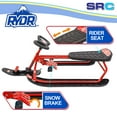 RYDR Snow Sleds Rider, Tri-Ski Bike with Steering Wheel, Foot Brakes ...