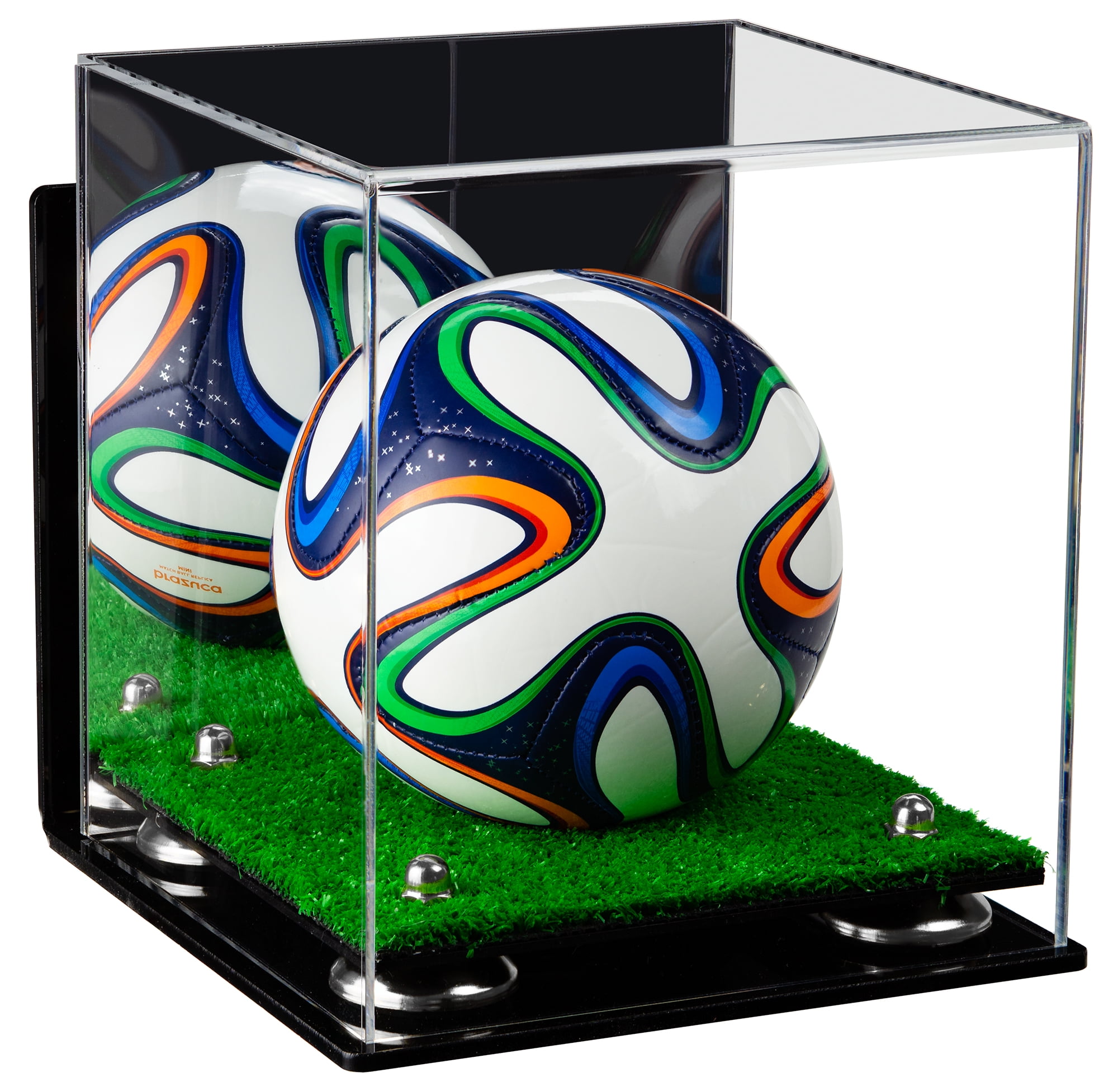 Acrylic Mini - Miniature (not Full Size) Soccer Ball Display Case with ...