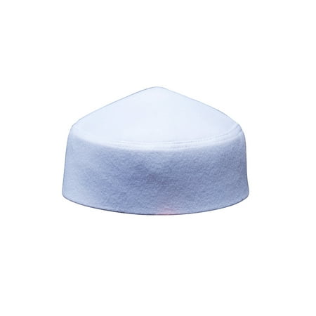 TheKufi® White Moroccan Fez-style Kufi Hat Islamic Cap with Pointed Top ...