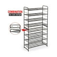 4 Tier Heavy Duty Metal Shoe Rack, Adjustable Wire Grid Organizer for ...