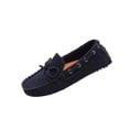 Blue Girls Princess Bow Solid Color Loafers Flat Casual Soft Sole Shoes ...