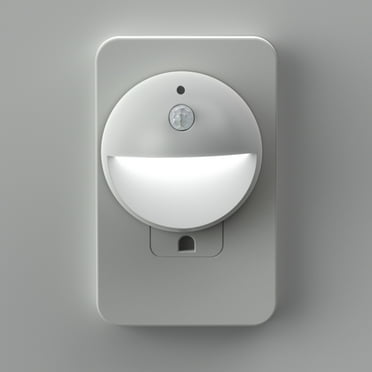 GE Motion-Boost LED Night Light, White, Plug-in, Motion Activated ...