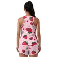 Binienty Strawberry and Daisy Pattern Ladies Tank Top Shorts Swimsuit ...