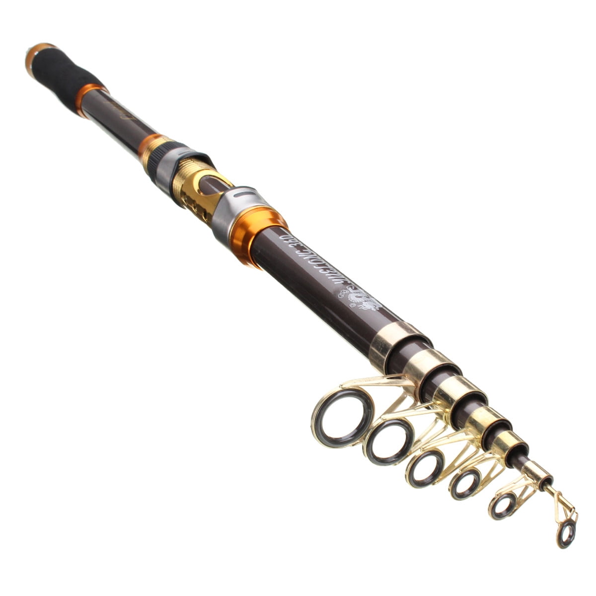 Sport Carbon Fiber Telescope Fishing Rod Travel Sea Saltwater Spinning ...