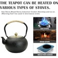 Cast Iron Teapot , Japanese Tetsubin with Enamel, Black Tea Pot with ...