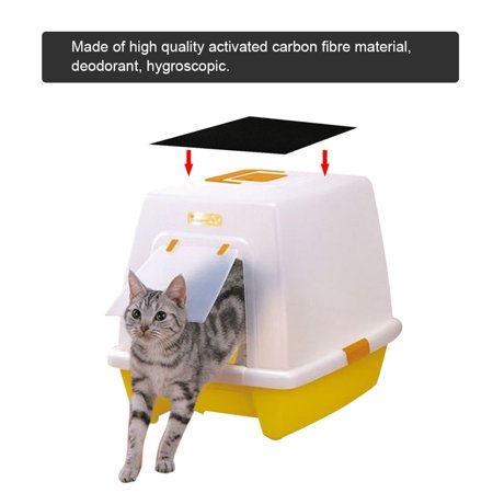 Fosa 4PCS Pets Cats Litter Box Filter Activated Carbon Fibre ...