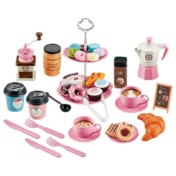 Baohd Children Pretend-Play Tea Party Toy Set Play House Kids kitchen ...