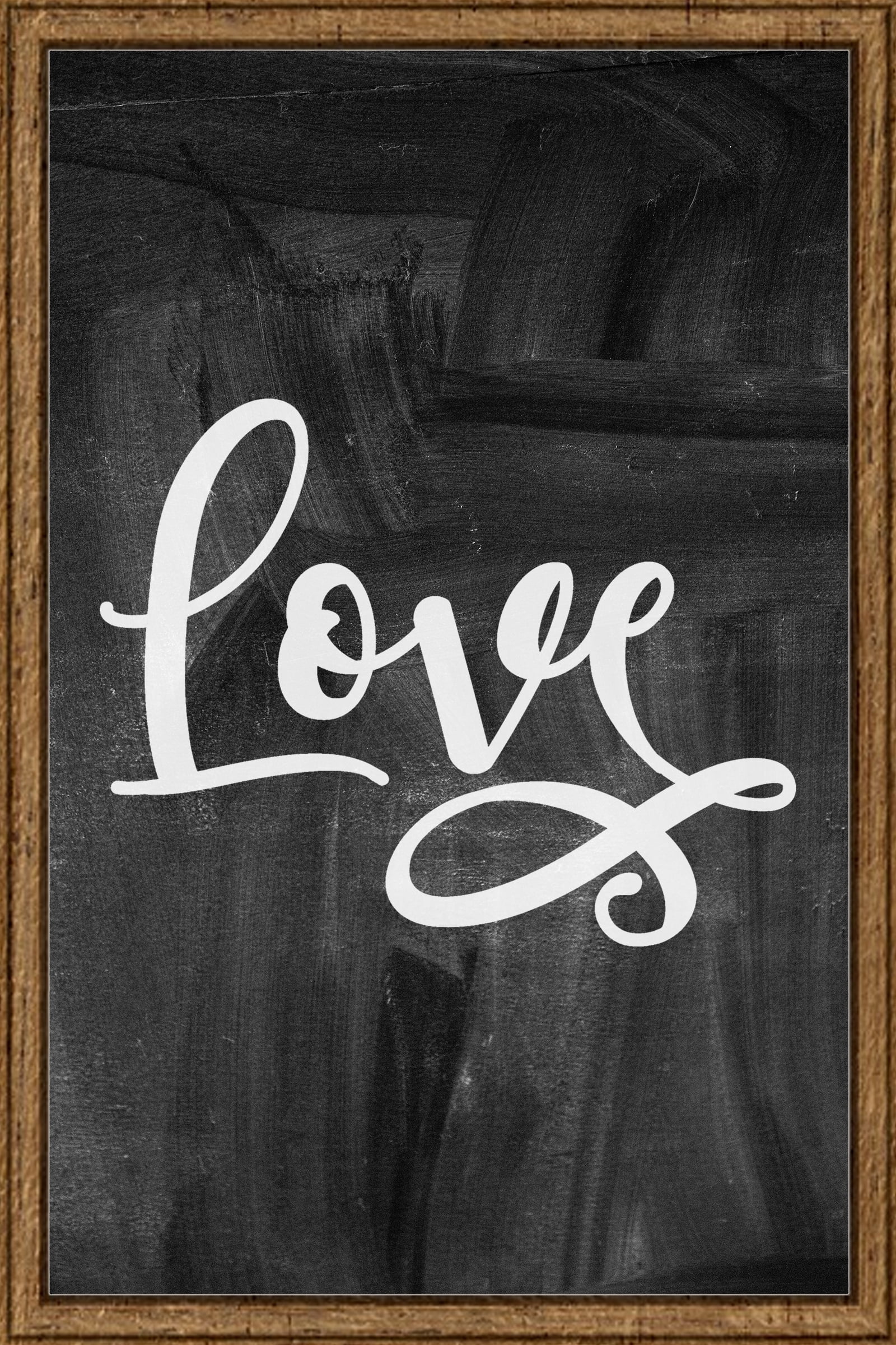 Love cursive happy joyous fulfilled couple relationship Tin Sign Chalk ...