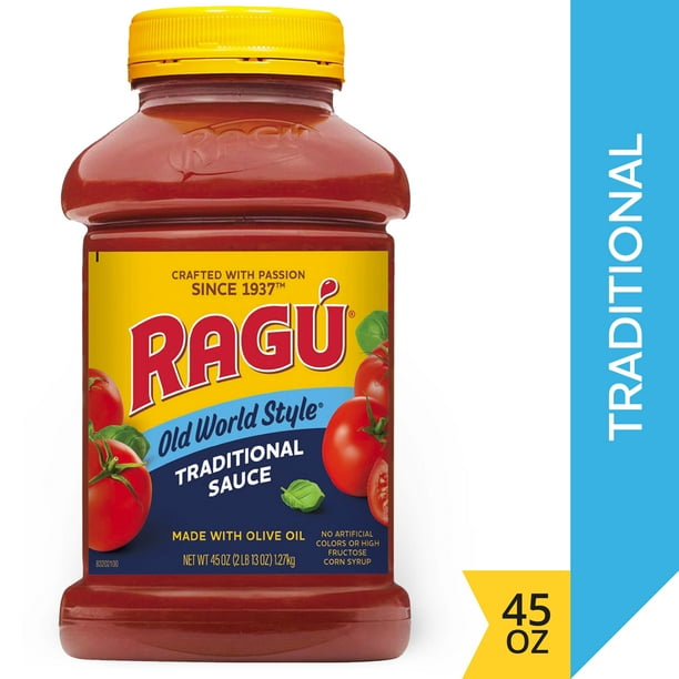 Ragu Old World Style Traditional Sauce, Made with Olive Oil, Perfect ...