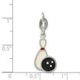 Sterling Silver Polished Enamel Bowling Charm - Walmart.com
