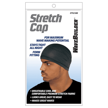 WaveBuilder Wave Cap, Black, 2 Count - Walmart.com