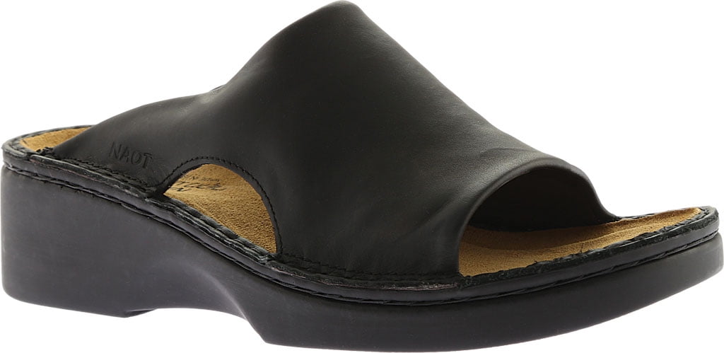 Women's Naot Rome Black Matte Leather 38 M - Walmart.com