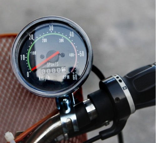 MakeTheOne Old School Style Bike Speedometer Analog Odometer Classic ...