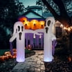 Pre-Lit 12FT Inflatable Haunted House Archway Tunnel for Halloween ...