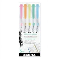 ZEBRA Pen Mildliner Double Ended Highlighter Set, Chisel and Bullet ...
