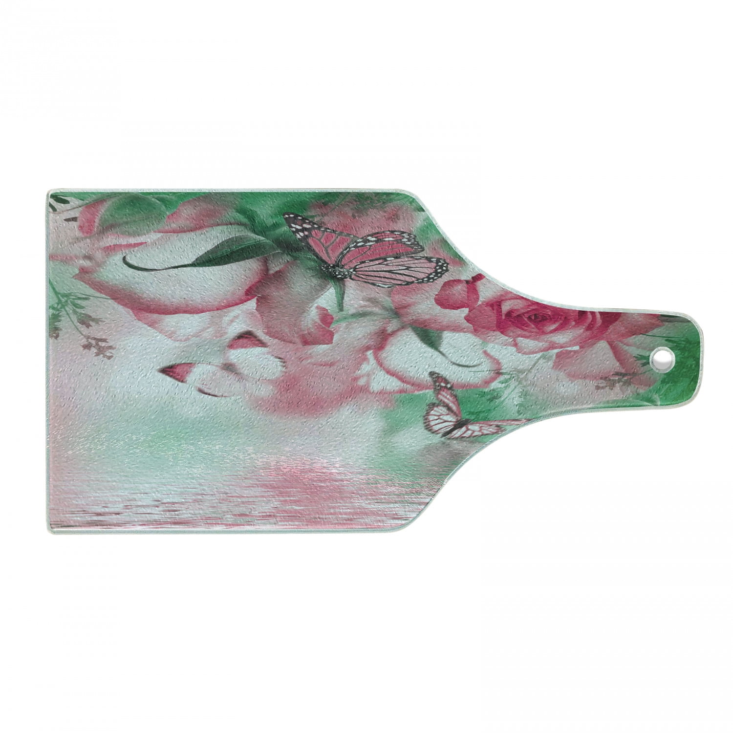 Spring Cutting Board, Refreshing Rose Petals and Butterfly Water ...