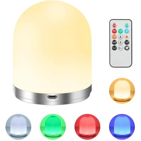 Nightlight, Children's bedside lamp with remote control, rechargeable ...