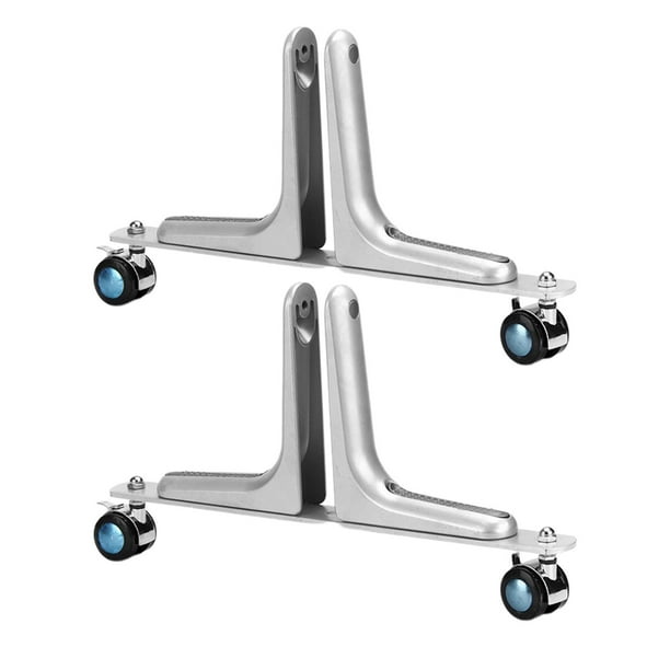 2 Pieces Screen Bracket with Wheel Partition Movable Stable ...
