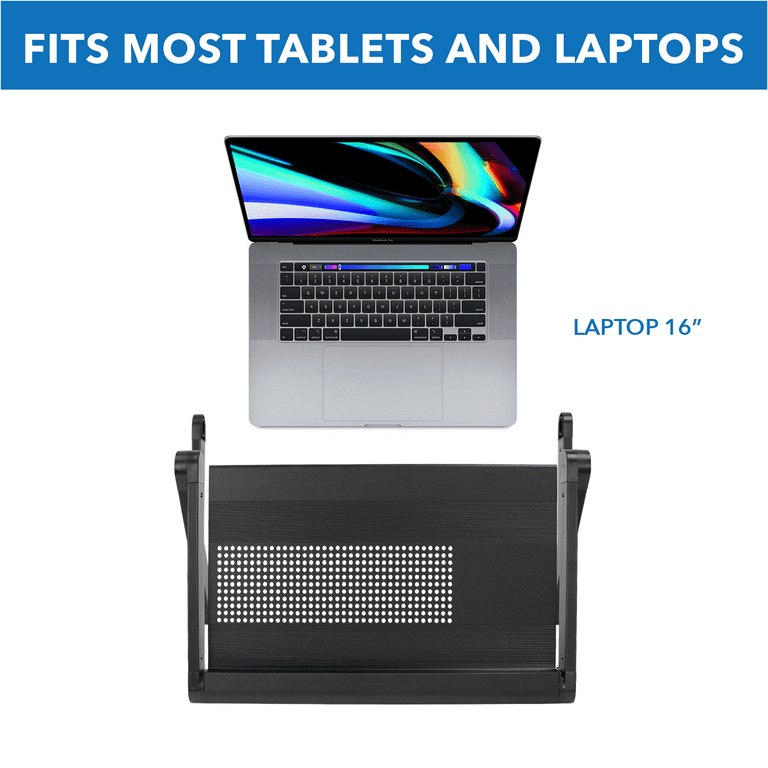 Mount It Height Adjustable Laptop Stand Lightweight Vented Laptop Table