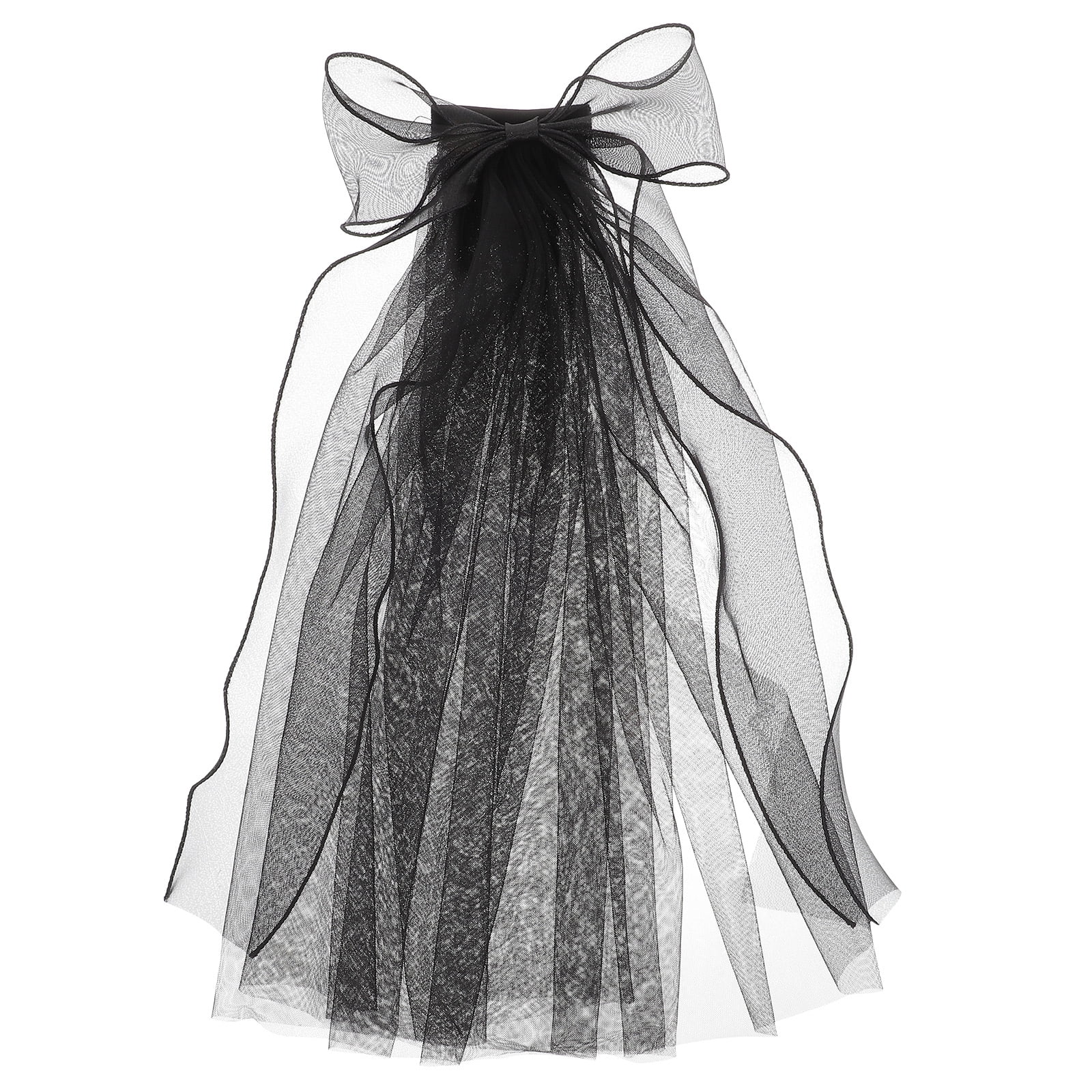 Click here for Unomor Black Veil Bowknot Veil Mesh Veil Gothic Ve... prices