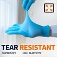 Supmedic Nitrile Exam Gloves, Blue, Powder-Free, Latex-Free, Disposable, 3.5 mil, Large, 100 Pcs ...