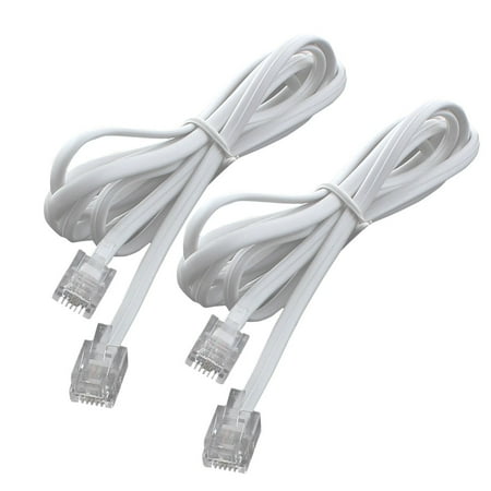 10ft câble RJ11 6P2C Fiche téléphone modulaire Extension Modem câble ...