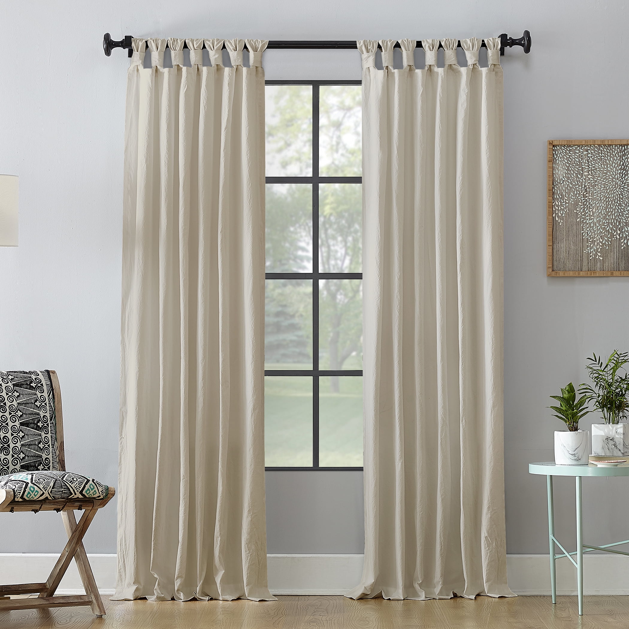 Archaeo Washed Cotton Twist Tab Curtain - Walmart.com