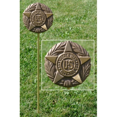 WWI Veteran Grave Marker - in Cast Bronze - Walmart.com