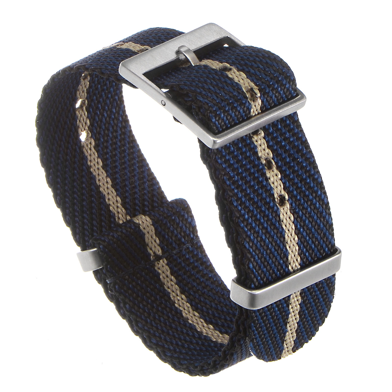 One piece Watch Band 20mm Slip Through Nylon Watch Strap for Men and ...