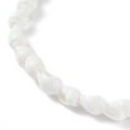 25 pc Natural Trumpet Shell Beaded Anklet for Women Golden White 9-1/8 ...