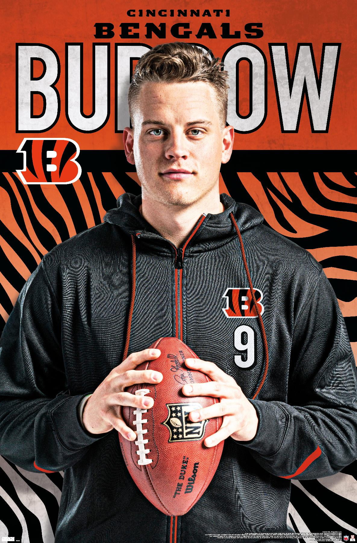 NFL Cincinnati Bengals - Joe Burrow Pose 20 Wall Poster, 22.375" x 34 ...