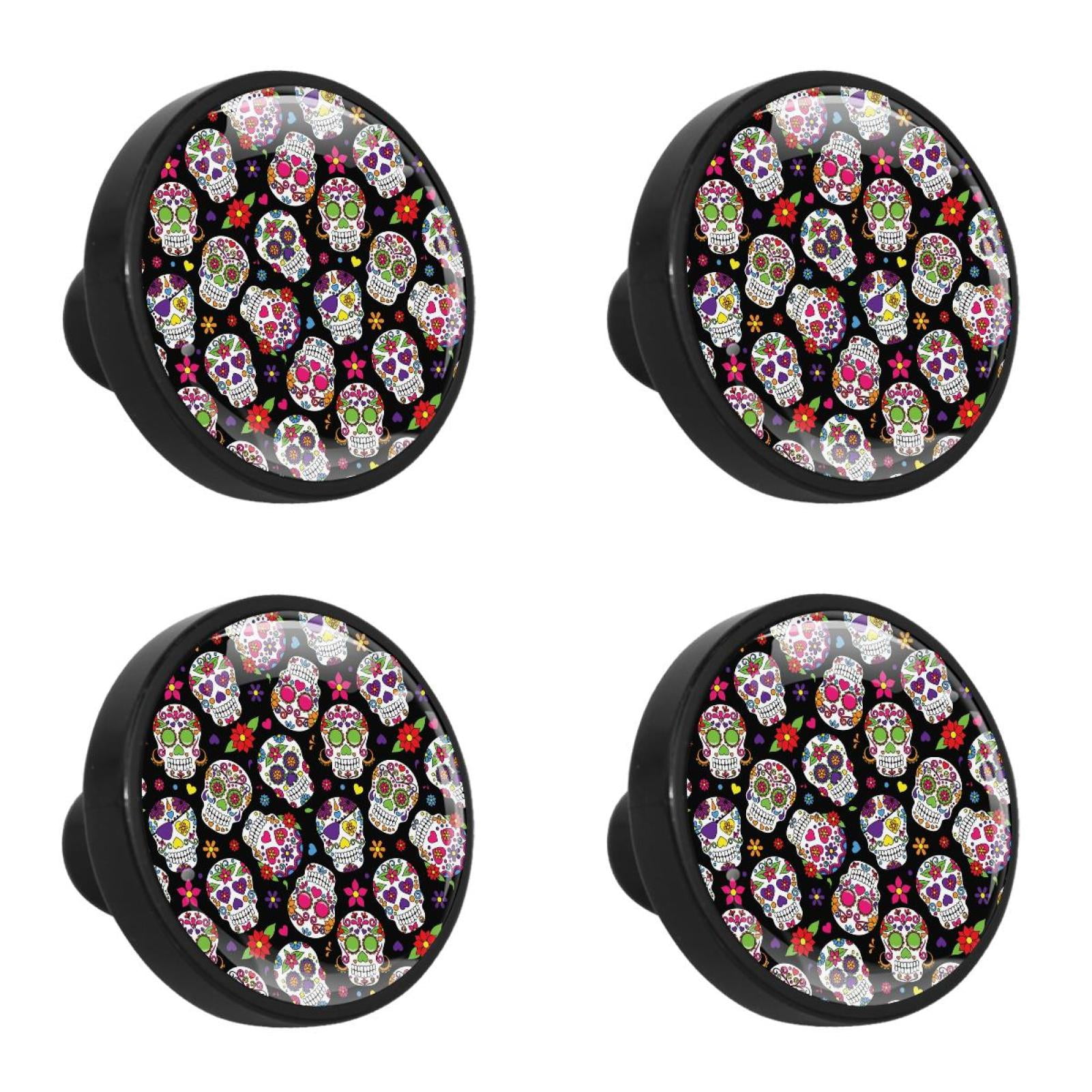 4 Pcs Skull Knobs for Kitchen Cabinet Cupboard Dresser Bookcase Drawer ...