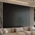 Black 15.8" x 118" Self-adhesive PVC Slat Wall Panel - Walmart.com