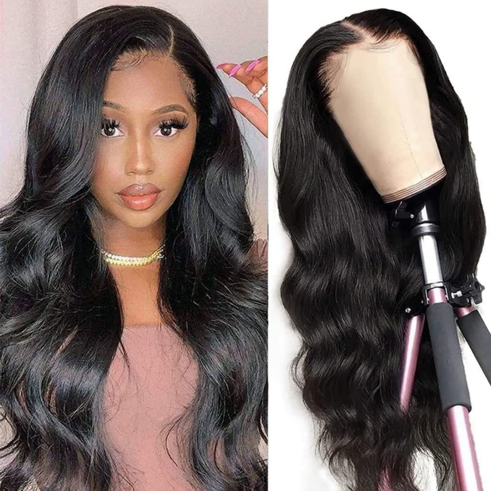 Body Wave Lace Front Wigs Human Hair Wigs for Black Women 13x4 Ear to ...