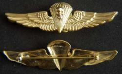 USMC Paratrooper Badge Sterling Gold Plate Pathfinder - Walmart.com