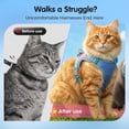 Cat Harness and Leash Set Breathable Adjustable Step in with Handle for ...